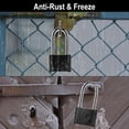 4pcs-Long-Black Combination Padlock 4-digit Heavy Duty Outdoor Security ...