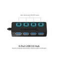 Sabrent 4-Port USB 3.0 Hub with Individual LED Power Switches (HB-UM43 ...