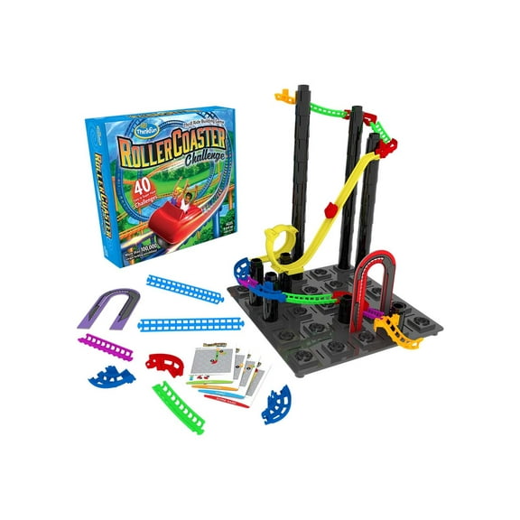 ThinkFun Roller Coaster Challenge Logic Game & Board Construction Set ...