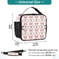 ALAZA Gingerbread Bows Insulated Lunch Box Lunch Bag Cooler Tote with ...