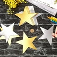 48Pcs 2 Colors Paper Glitter Star Wall Decoration Birthday Party ...