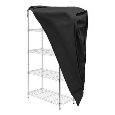 Covered Living Storage Shelving unit cover, fits racks 30"Wx24"Dx72"H ...