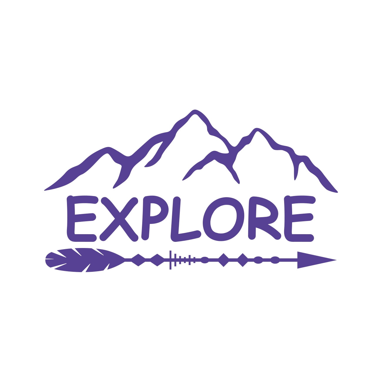 Explore Sticker Decal Die Cut - Self Adhesive Vinyl - Weatherproof ...