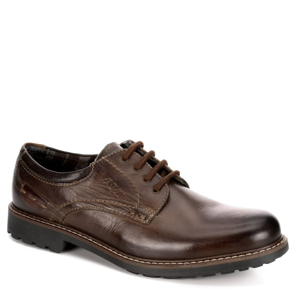 AM Shoes - AM Shoes Mens Leather Lace Up Oxford Dress Shoes - Walmart ...