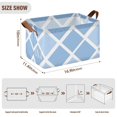 Blue Pattern Collapsible Storage Bin Open Home Shelf Basket Water ...