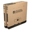 Pen + Gear Large Universal Packing Moving Box w/Cushioning, Fits TVs up ...