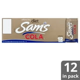 Sam's Cola Caffeine Free Diet Soda, 12 fl oz, 12 count - Walmart.com