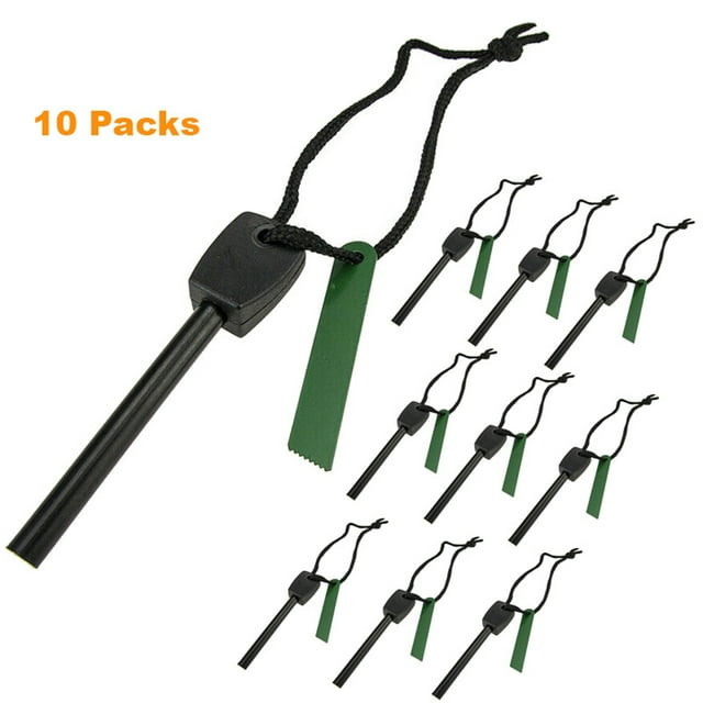 Outdoor Survival Magnesium Flint Stone Fire Starter Emergency Lighter ...