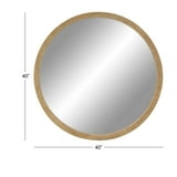 Free Shipping! DecMode Contemporary Round Decorative Wall Mirror with ...