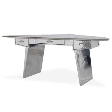NauticalMart Aviator Writing Blackhawk Desk - Aluminium Table Mid ...