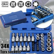 ABN | Torx Plus Socket Set 5 Point Star Bit Set Tamper Proof Torx Bit ...