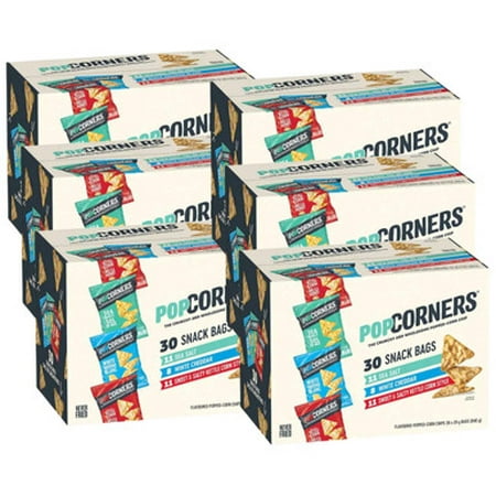 PopCorners Flavoured Popped-Corn Chips Variety Pack 30 × 28 g(6/CASE ...