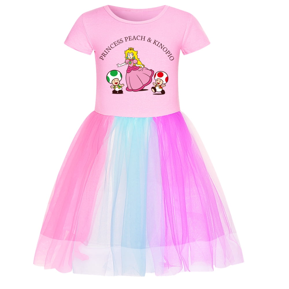 Click here for Youyo Super Mario Peach Princess Dress Rainbow Lac... prices
