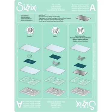 Sizzix Texture Boutique Embossing Machine Gray & White - Walmart.com