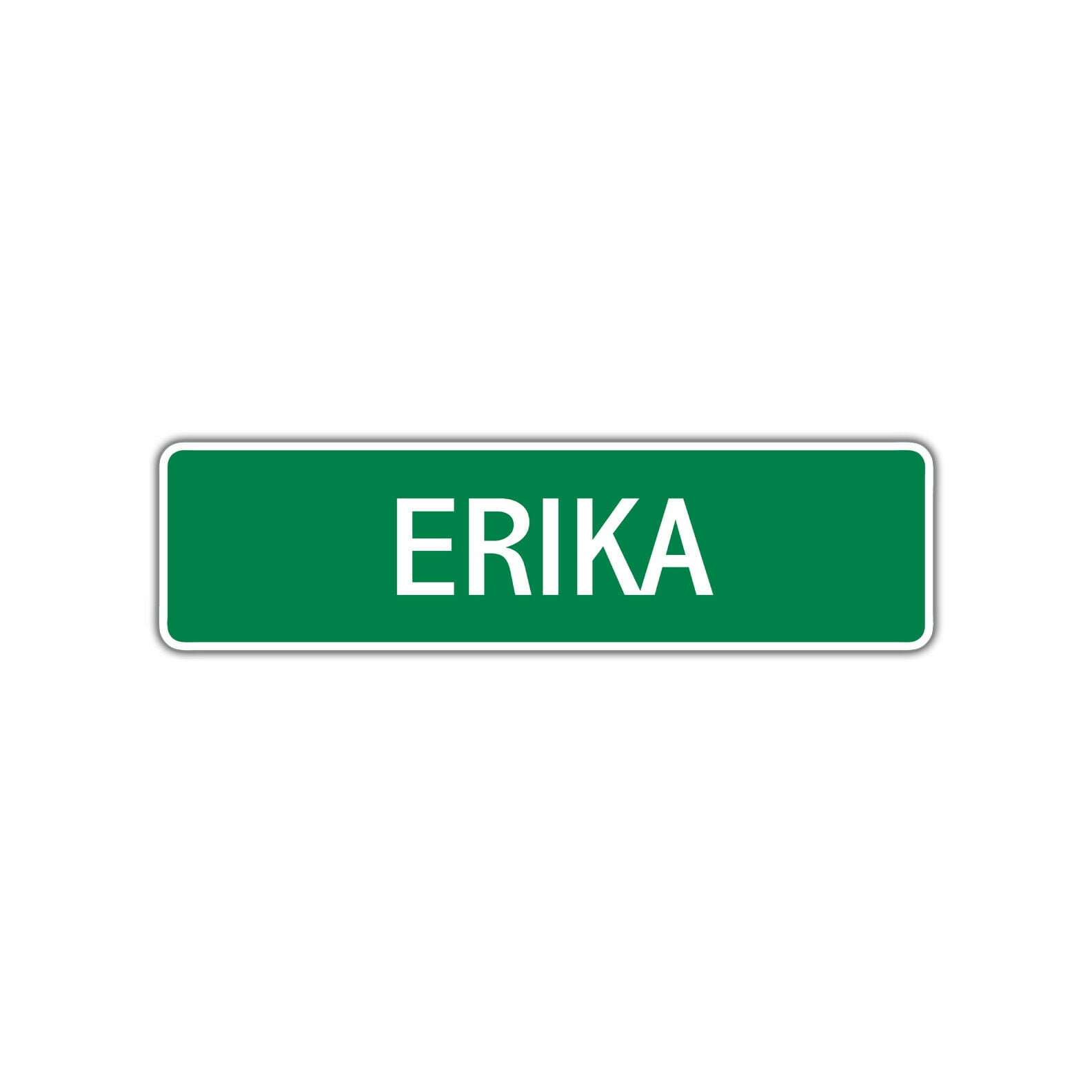 Erika Girls Children Name Letter Printed Plaque Decoration Label Indoor ...