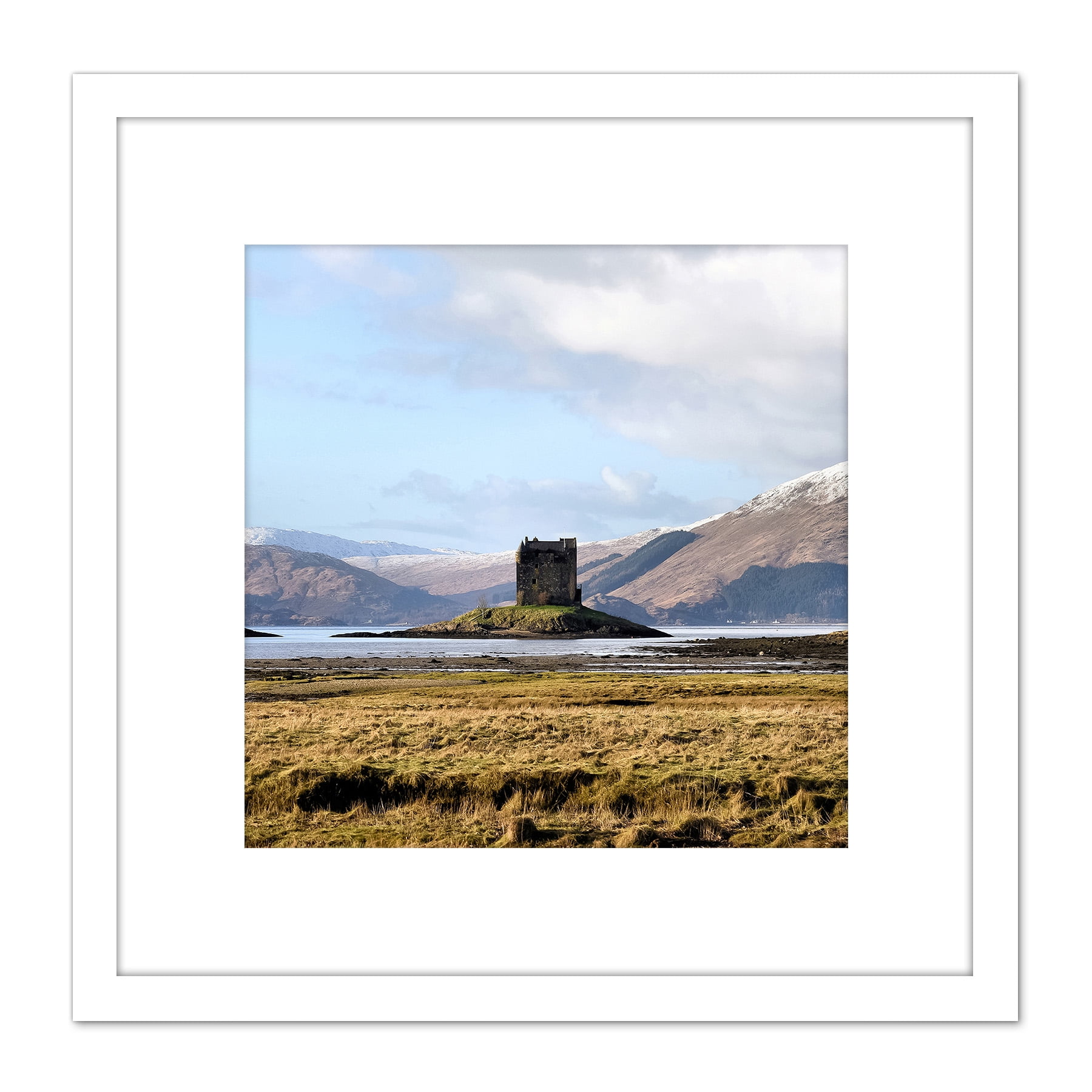 Andrewmckie Loch Laich Castle Stalker Scotland Photo 8X8 Inch Square ...