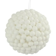 6ct Matte Winter White Retro Reflector Shatterproof Christmas Ball ...