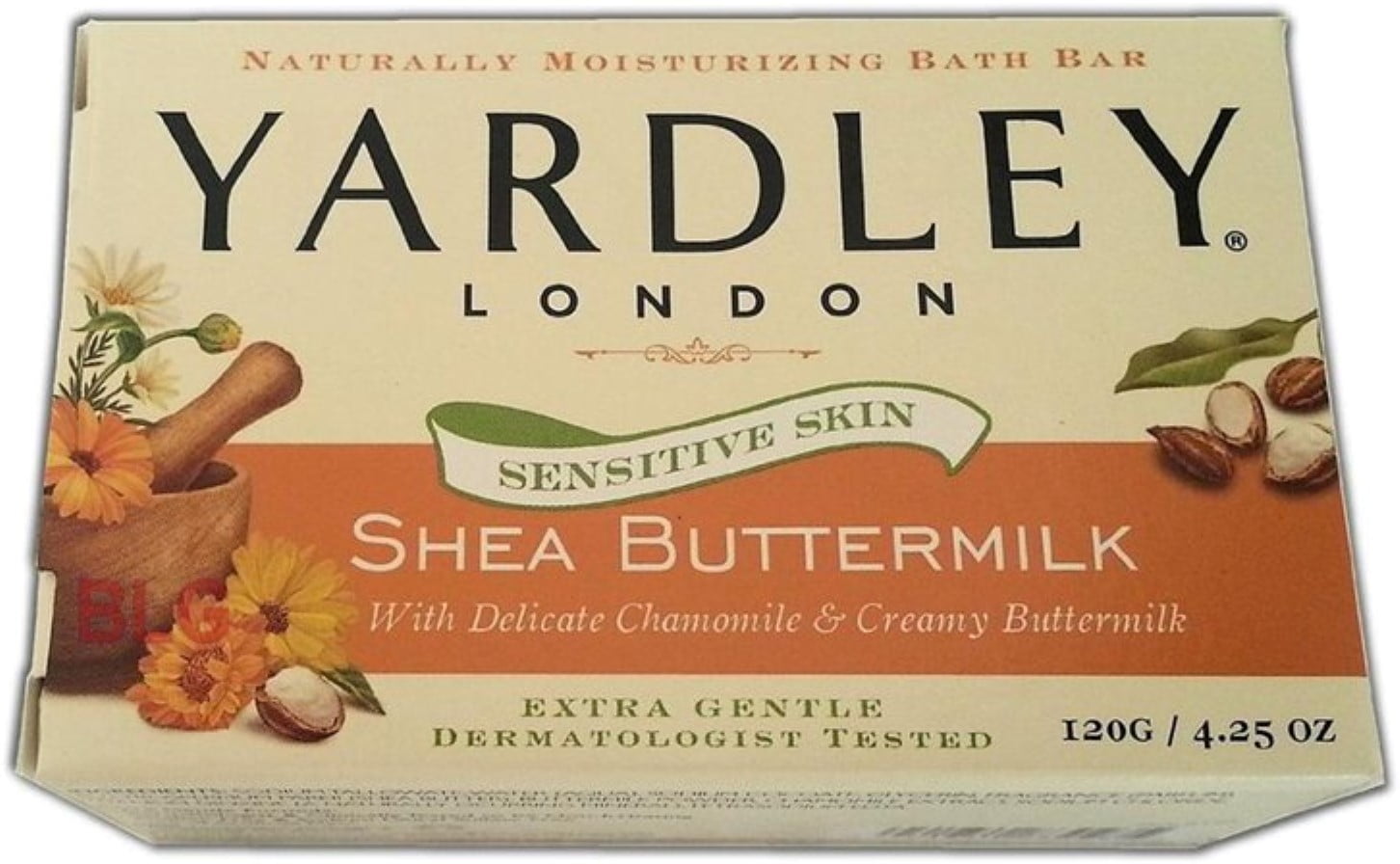 Yardley London Sensitive Skin Shea Buttermilk Bar Soap, 4.25 oz (Pack ...