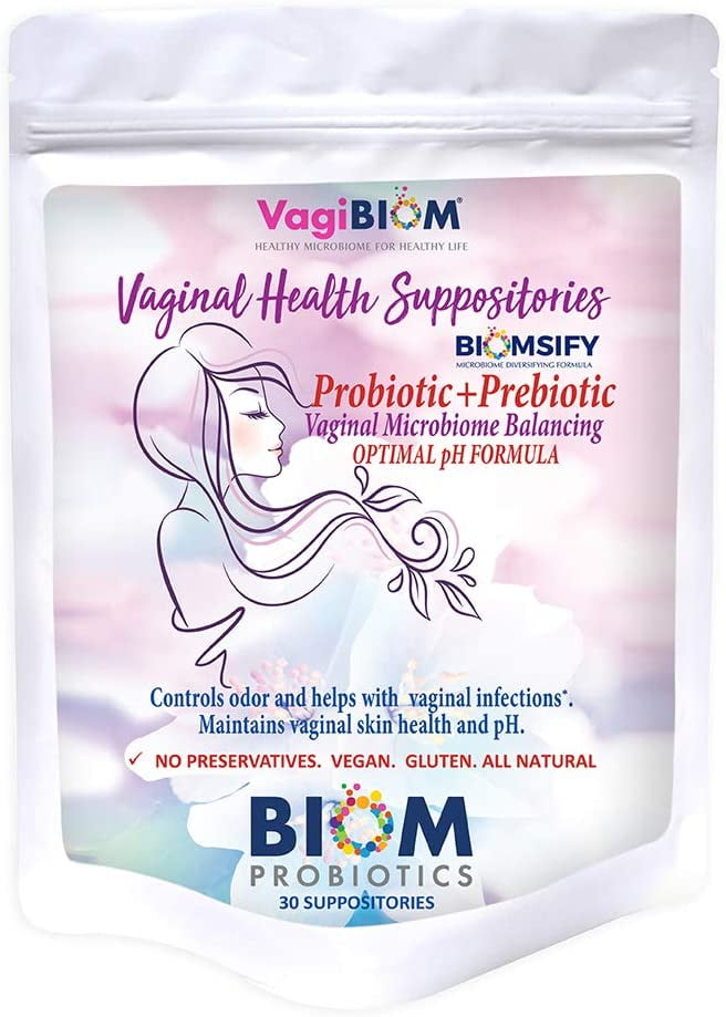 Biom Probiotics Vaginal Probiotic Suppository Naturalvegan Prevents Yeast Infection Bad Odor