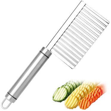 HIC Wavy Crinkle Cutting Tool Serrator Salad Chopping Knife and ...