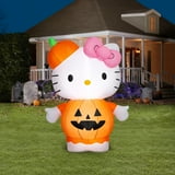 Halloween Airblown Yard Inflatables Hello Kitty in Pumpkin 41.73 in x ...