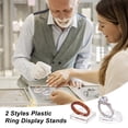 36Pcs 2 Styles Plastic Ring Display Stands Finger Ring Showing Holder ...