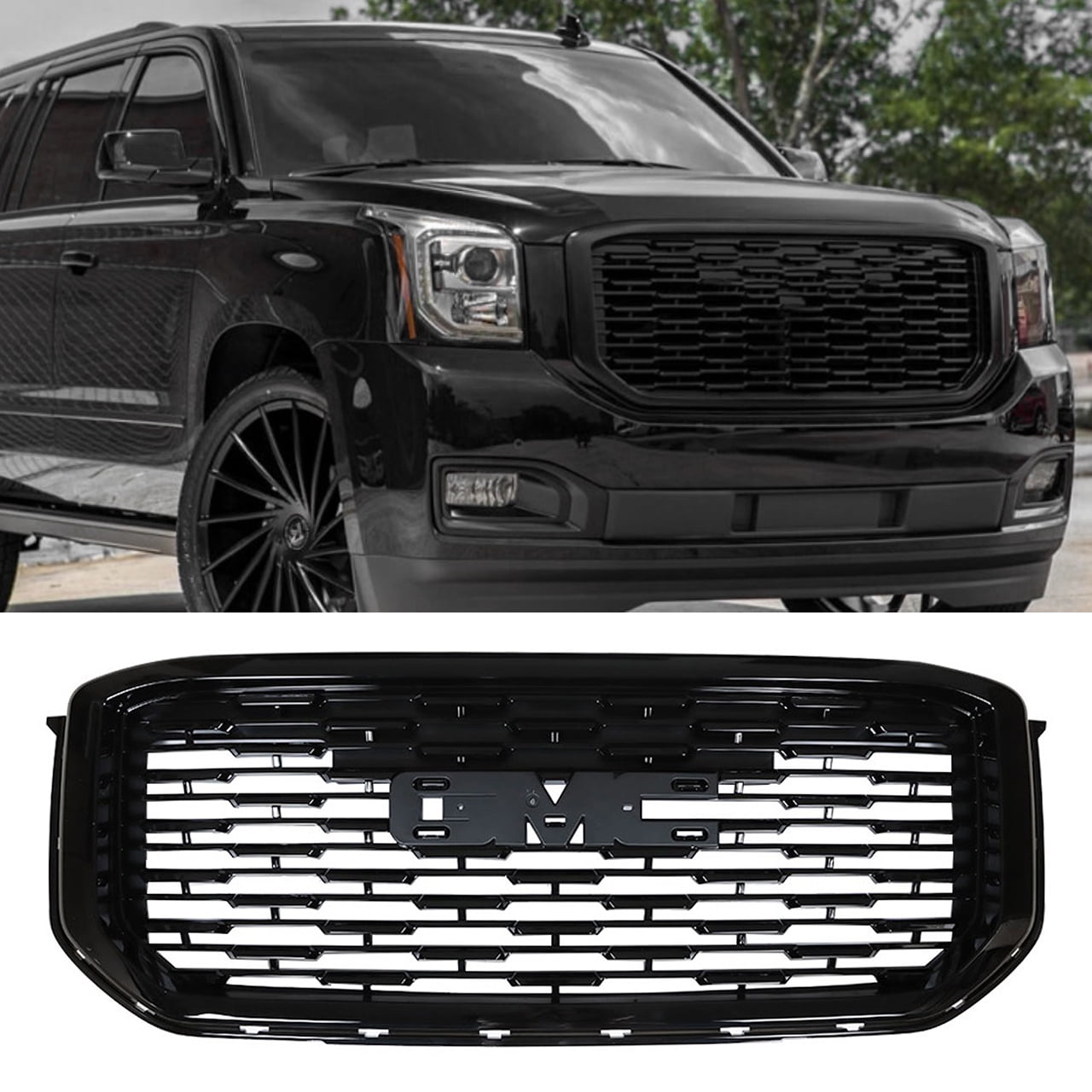 Front Bumper Grille Grill Fit for GMC Yukon 2015 2016 2017 2018 2019 ...