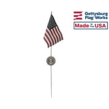 Air Force Aluminum Grave Marker, Cemetery Memorial Flag Holder, Veteran ...