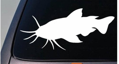 CatFish 8.5" sticker decal stink bait cat fish fishing rod reel lure ...