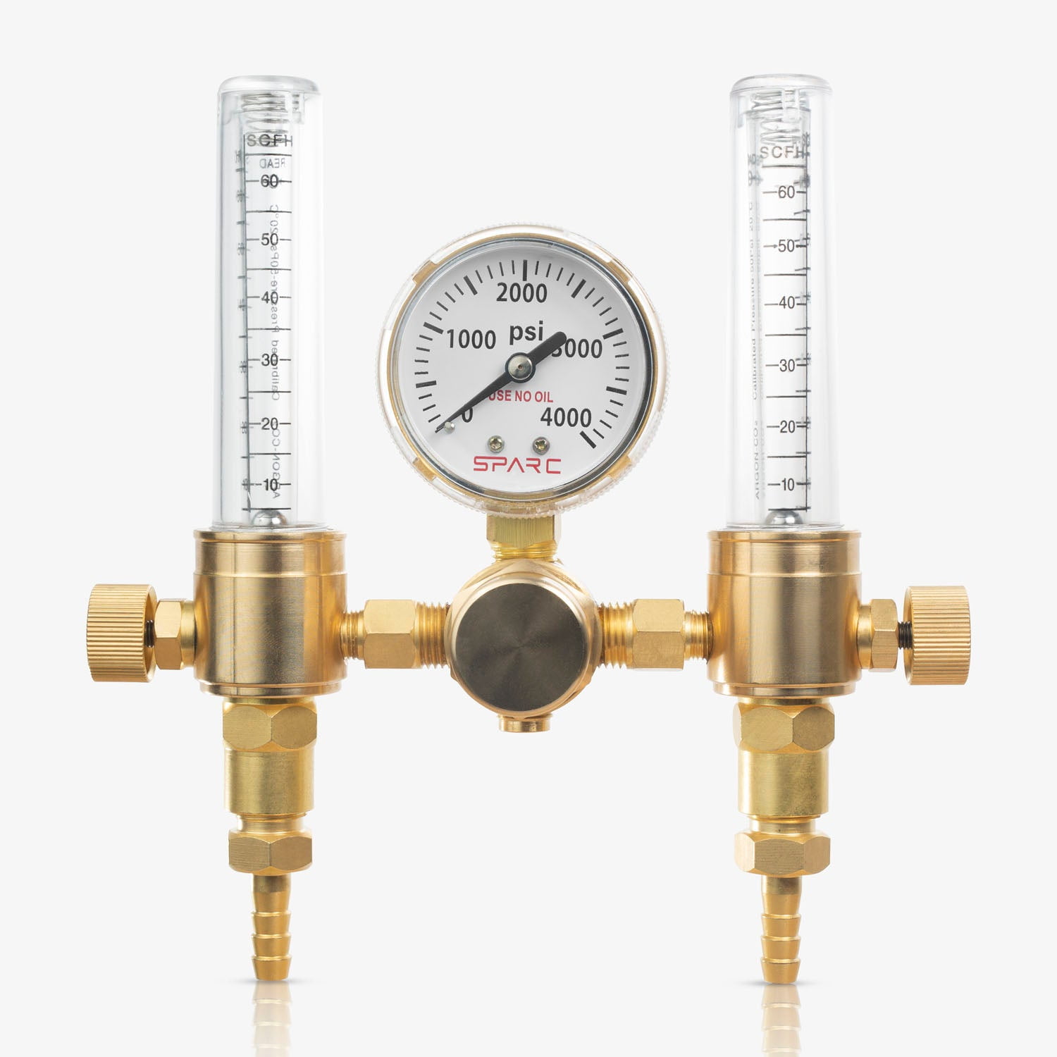 Dual Output Argon Flow Meter & Regulator by SPARC 0-60CFH CGA580 ...