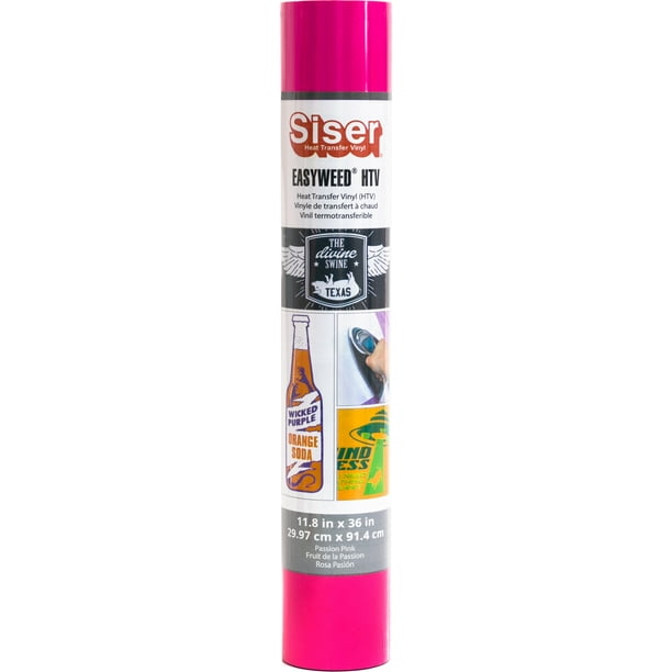 Siser EasyWeed HTV Vinyl 11.8"X36" Roll-Passion Pink - Walmart.com ...