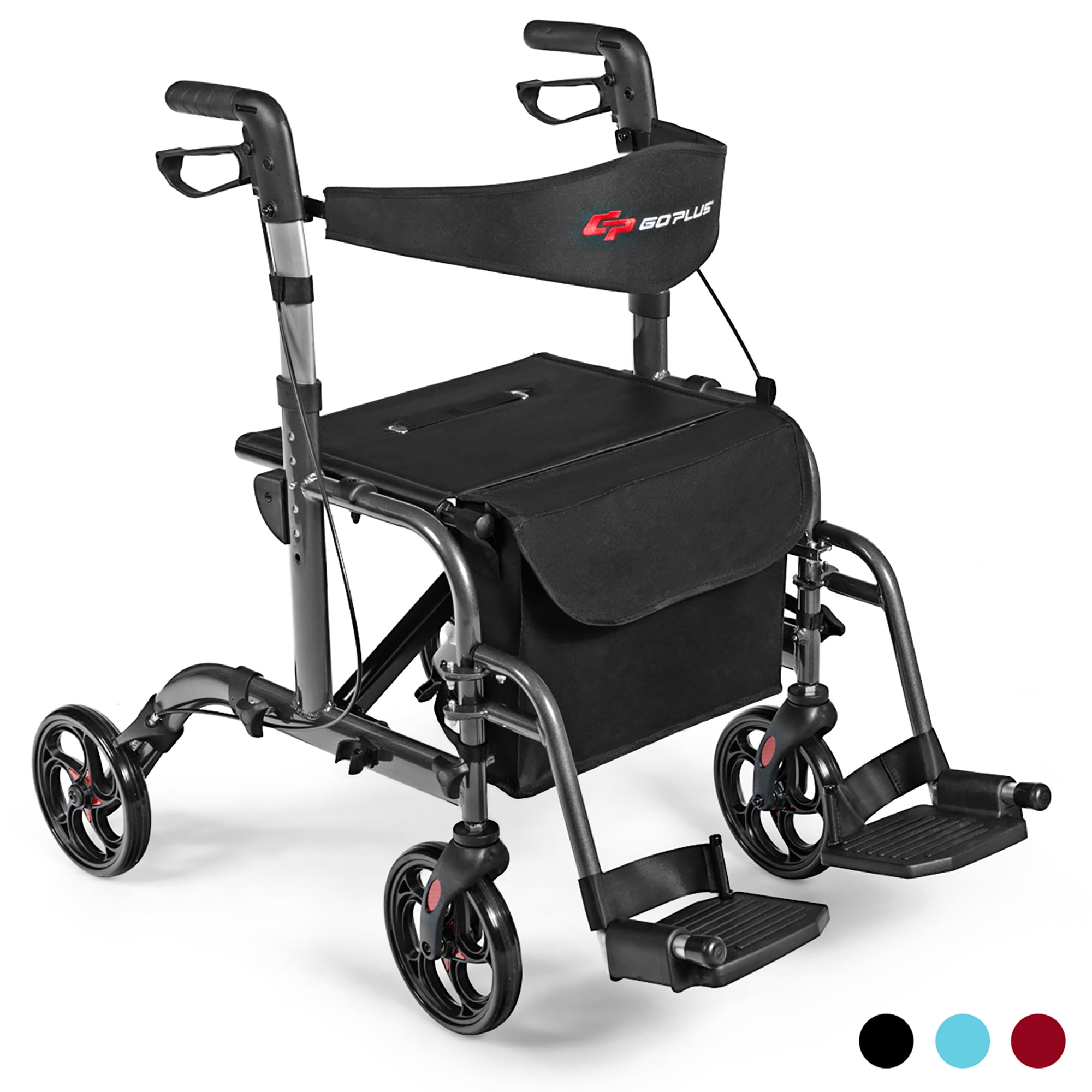 Click here for Costway Goplus Folding Medical Rollator Walker Alu... prices