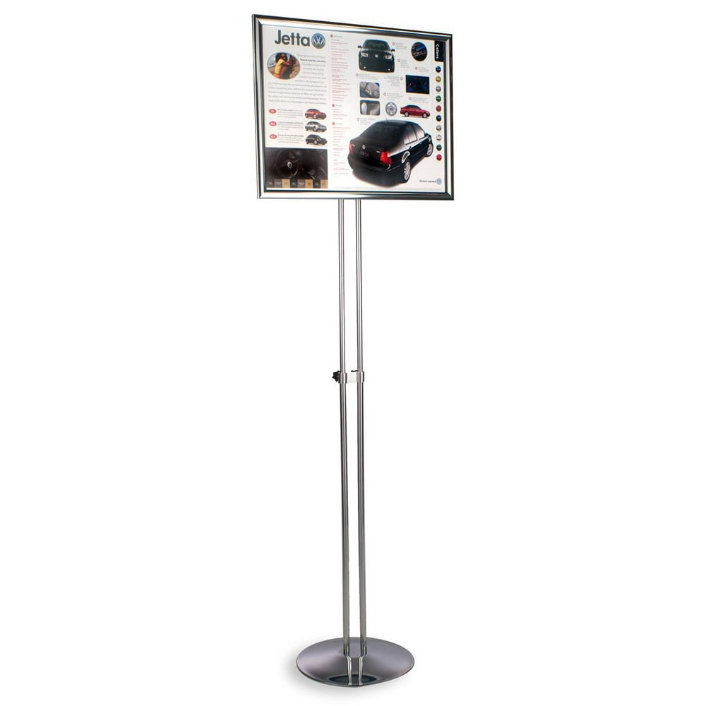 Adjustable Poster Stand Displays 18 x 24-Inch Graphics, Free-Standing ...