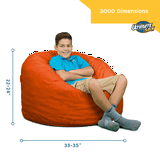 Ultimate Sack 3000 (3 ft.): Medium Kids Bean Bag Chair - Walmart.com