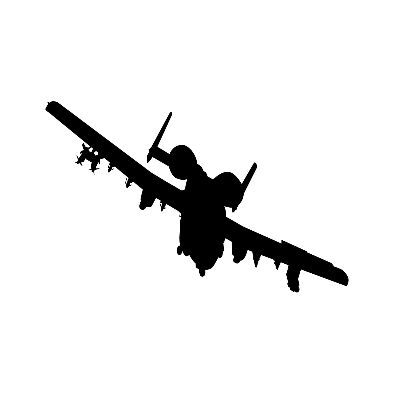A-10 Thunderbolt II Sticker Decal Die Cut - Self Adhesive Vinyl ...