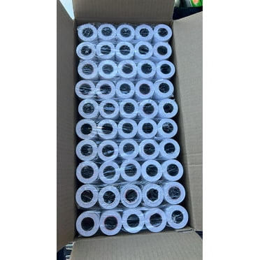 (200 Rolls) 2 1/4 x 16 Thermal Paper Rolls Coreless 2.25 (57mm) x 16 ft ...