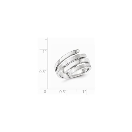 Kevin Jewelers - Sterling Silver Polished and Brushed Ring - Walmart ...