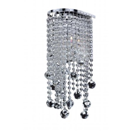 Glow Lighting 611BW1LSP-7C Ensconced Smooth Crystal Wall Sconces 6 in ...