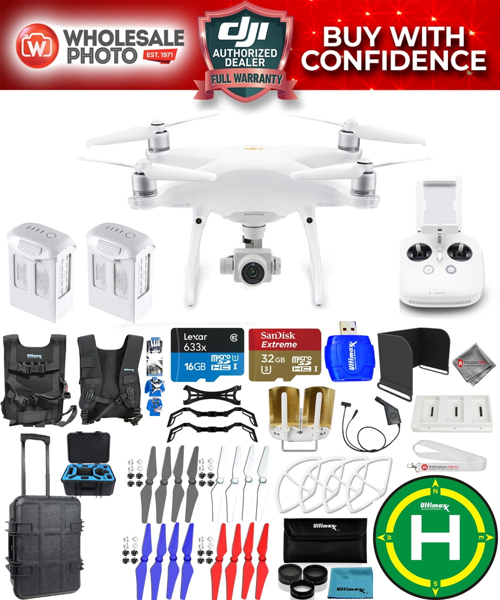 DJI Phantom 4 Pro Version 2.0 Drone Rolling Case 2 Battery MEGA ...