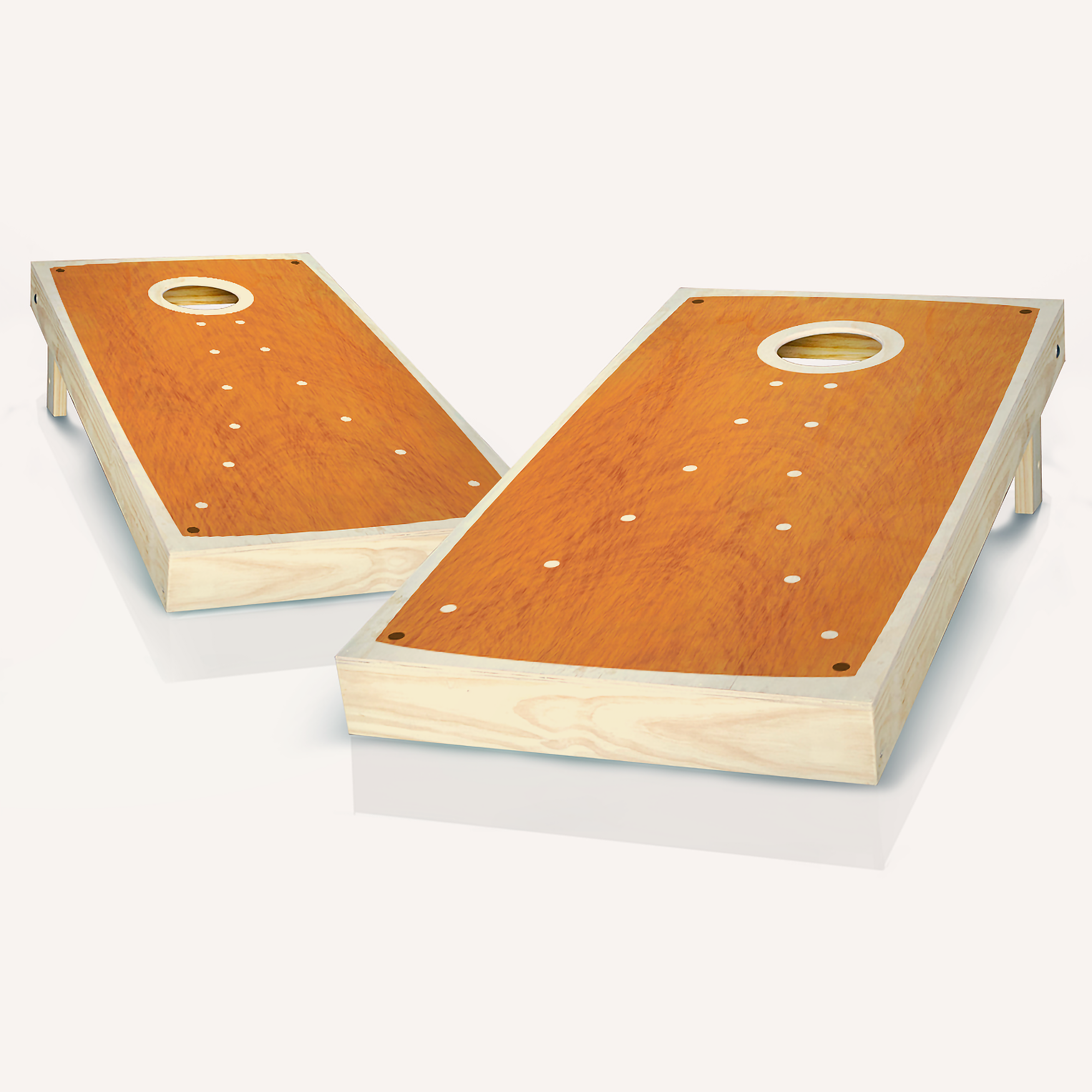 Skip's Garage Dotted Solid Wood Cornhole Board Set - Walmart.com