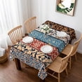 Boho Stripes Ethnic Style Table Cloth 60x84in, Waterproof Rectangle ...