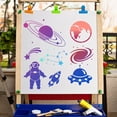 1Sheet PET Plastic Hollow Out Drawing Painting Stencils Templates ...