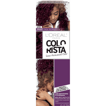 L'Oreal Paris Colorista Semi-Permanent Hair Color, Teal for Brunettes ...