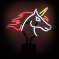 Amped & Co Unicorn Neon Light, Decorative LED Neon Lamp, White, Yellow ...