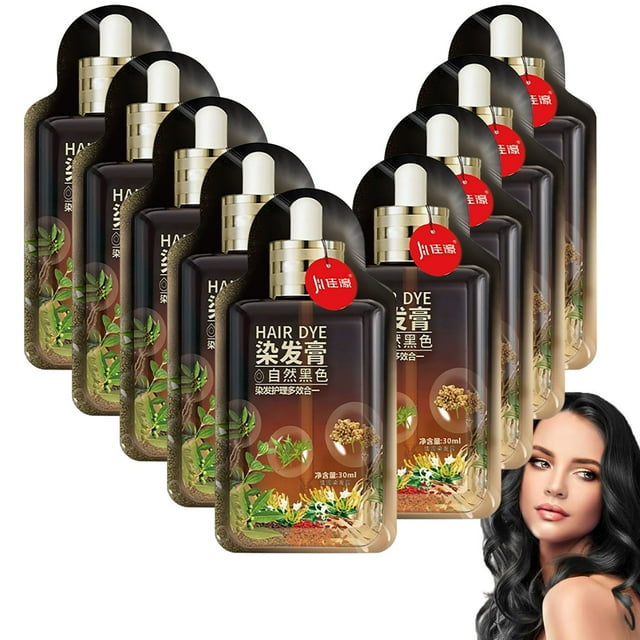 Up to 40% off Gifts Oefntac Hair Color Plant Hair Natural New Botanical Hair 30ml 10Packs/Box ...