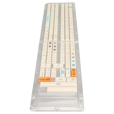 Keyboard Keycaps, 128 Keys PBT Replacement Keycap Orange Blue Beige XDA ...