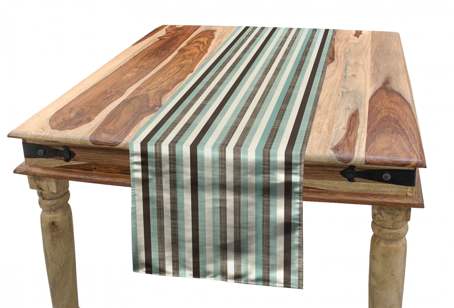 Retro Table Runner, Classical Vertical Stripes Pattern Texture Image ...