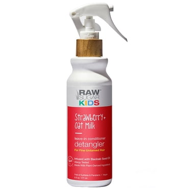 Raw Sugar Kids Leave-In Conditioning Detangler - Strawberry + Oat Milk ...
