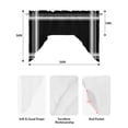 Black Grid Kitchen Curtains Swag Valance for Windows/Bathroom/Cafe ...