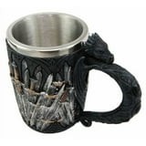 Ebros Medieval Dragon Iron Throne Swords Coffee Mug Drinking Stein ...